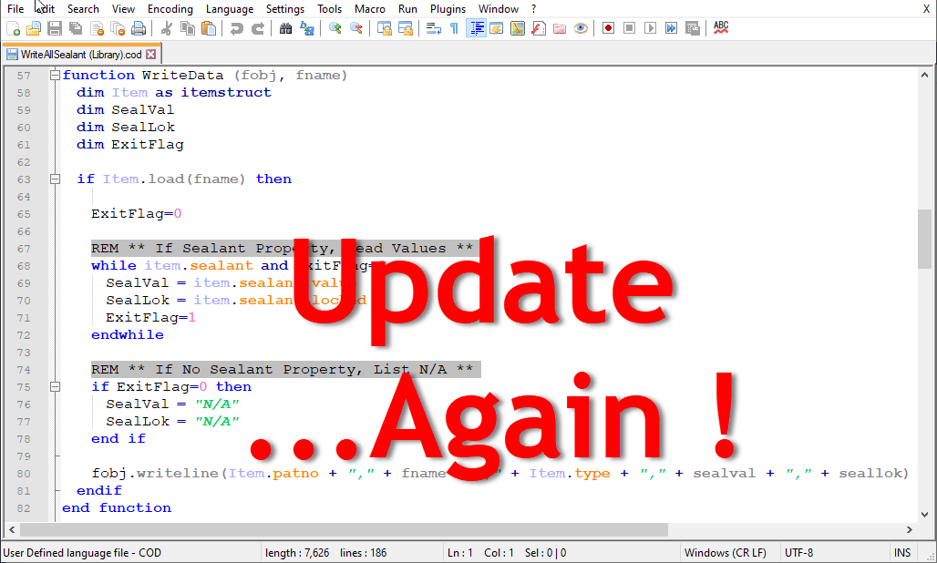COD Script Updates - Part 2 - BIM there. Done that.