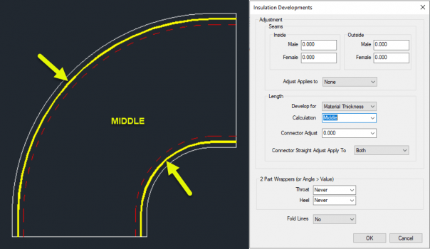 Adjusting Liner Lengths on Elbow Throats & Heels in CAMduct - BIM there ...