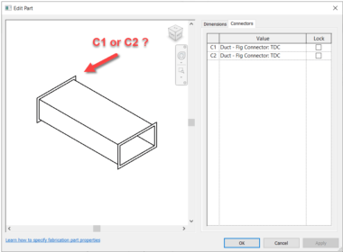 Autodesk Fabrication - Determining C1/C2 Connectors in Revit - BIM ...