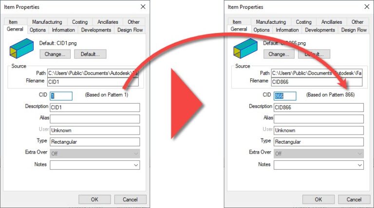 Swap Patterns (CID) or ITM's in CAMduct, ESTmep & CADmep - BIM there ...